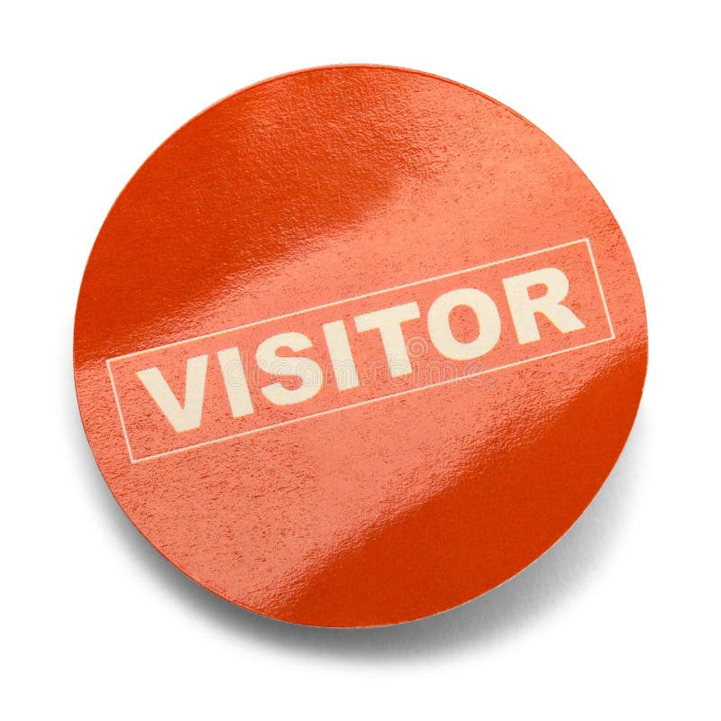 Visitor Sticker stock image. Image of pass, visitor - 101518949