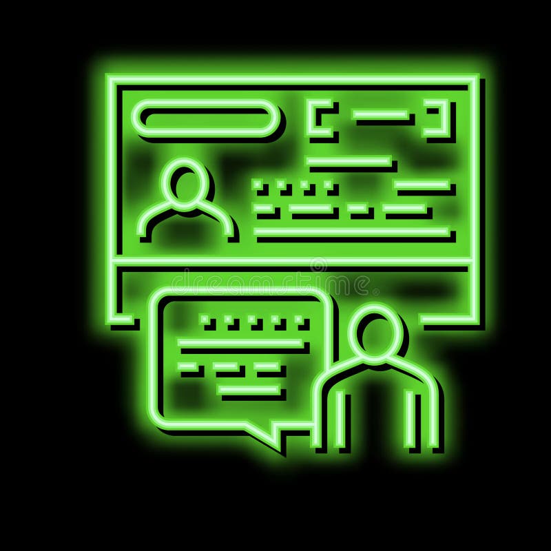 Visitor Visa by Invitation Neon Glow Icon Illustration Stock Vector ...