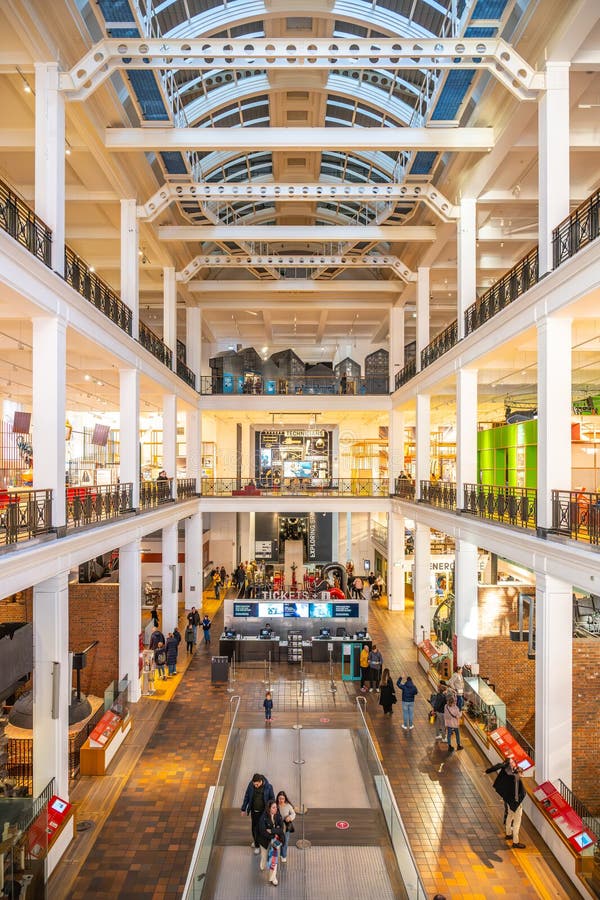 Exploring the Science Museum in London on a Busy Day Stock Photo ...