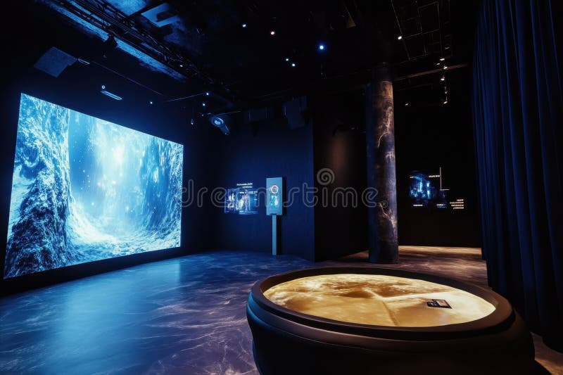 Immersive Art Exhibit Featuring Digital Projections and Interactive ...