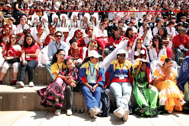 Visitors at the festival editorial photo. Image of dance - 14285476