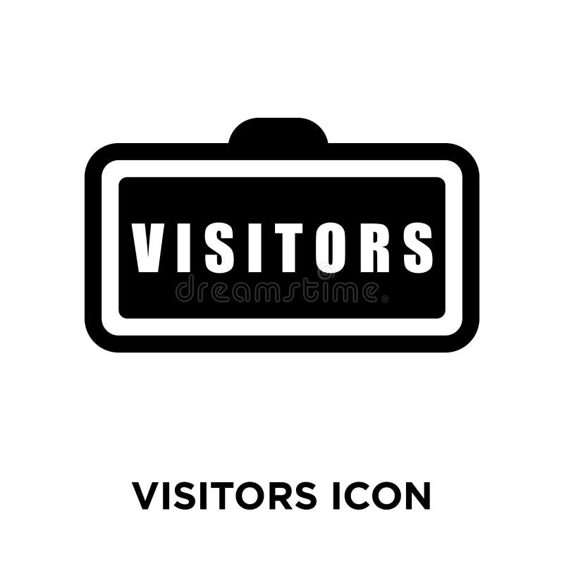 Visitors Icon Vector Isolated on White Background, Logo Concept Stock ...