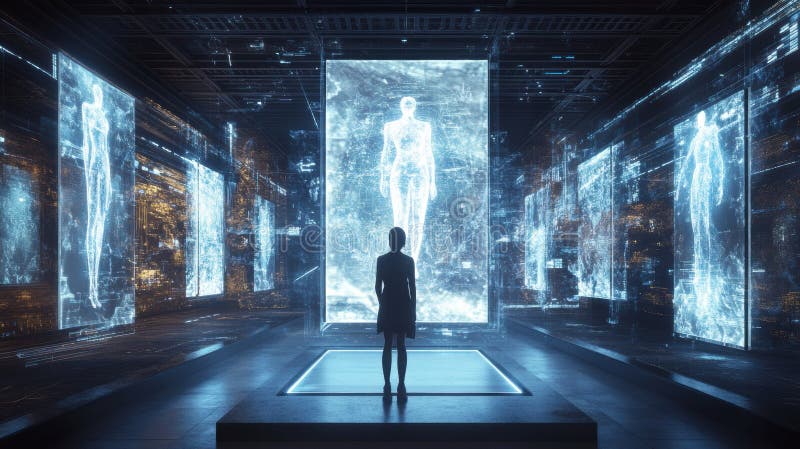Visitors Immerse Themselves in a Digital Gallery Filled with ...
