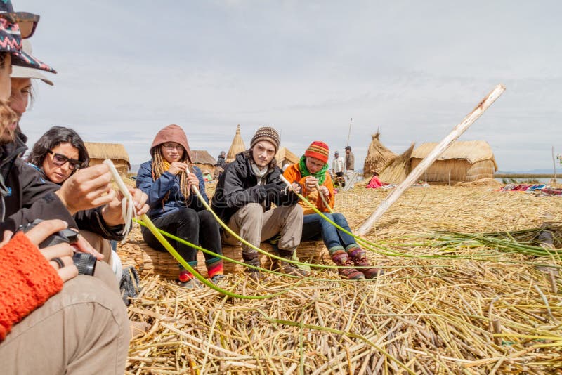 Visitors are Learning about the Reed Editorial Photo - Image of ...