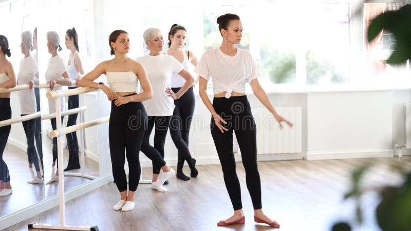Visitors To Choreographic Class, Observe Professional Rendering of ...