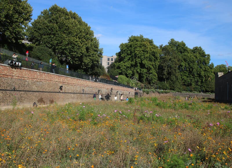 Visitors To Superbloom in Tower of London Moat Editorial Image - Image ...