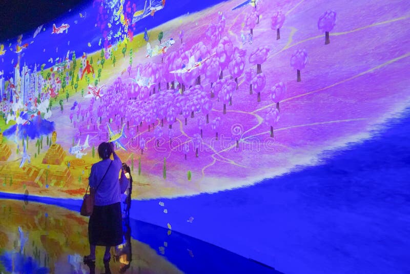 Visitors Walking Inside the ArtScience Museum Singapore Editorial Photo ...