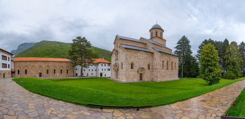 Visoki Decani Monastery in Kosovo Stock Image - Image of slavic, balkan ...