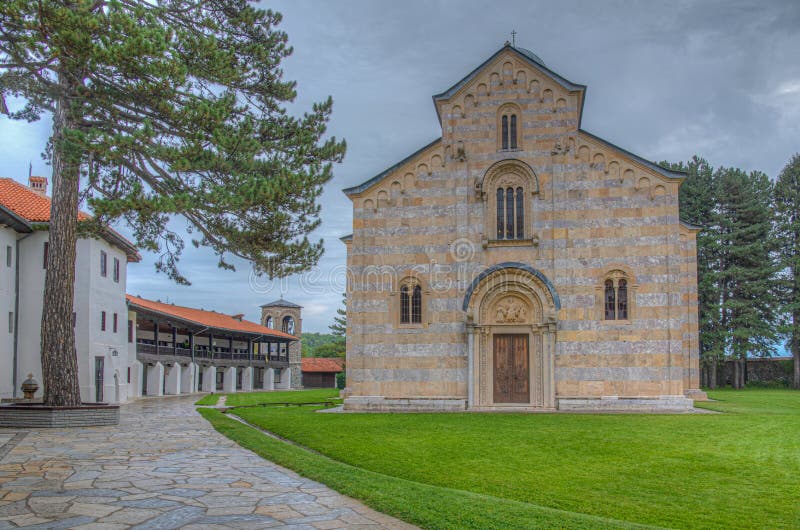 Visoki Decani Monastery in Kosovo Stock Image - Image of religious ...