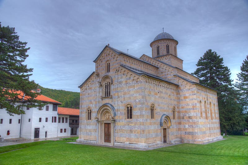Visoki Decani Monastery in Kosovo Stock Image - Image of heritage, nato ...
