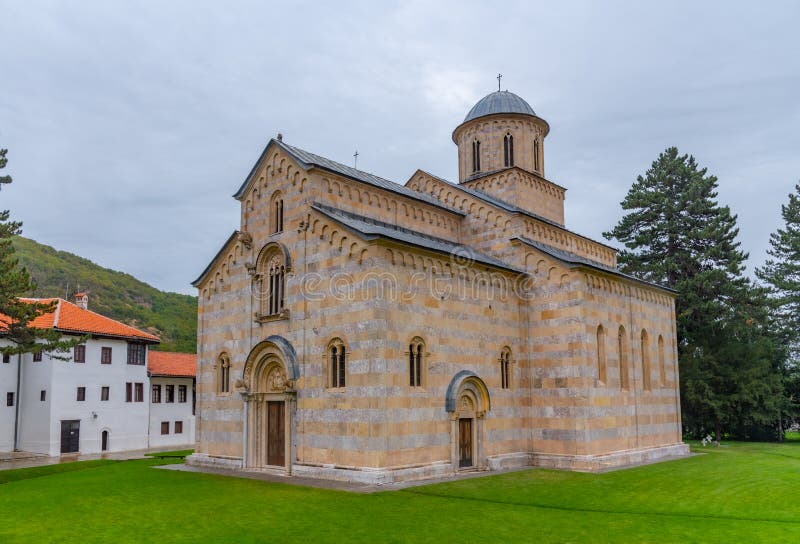 Visoki Decani Monastery in Kosovo Stock Image - Image of serbian ...