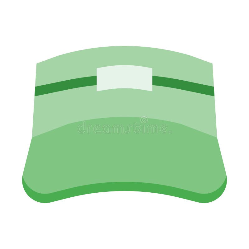 Visor Cap Icon in Flat Style Vector Stock Vector - Illustration of golf ...