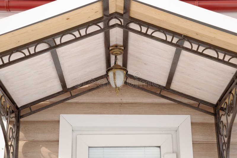 Visor on the Porch of the House. Vintage Stock Photo - Image of ...