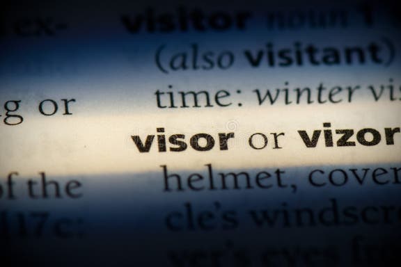 Visor stock image. Image of english, isolated, definition - 161394145