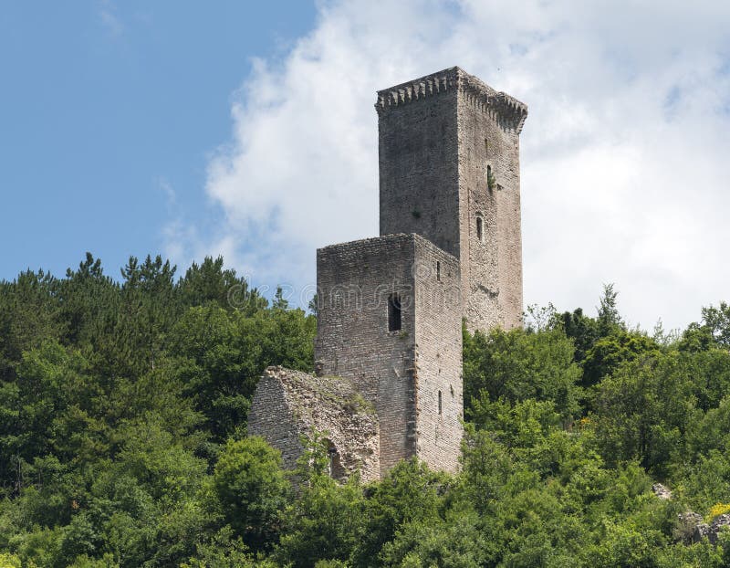 Visso (Marches, Italy) stock photo. Image of marches - 52093062