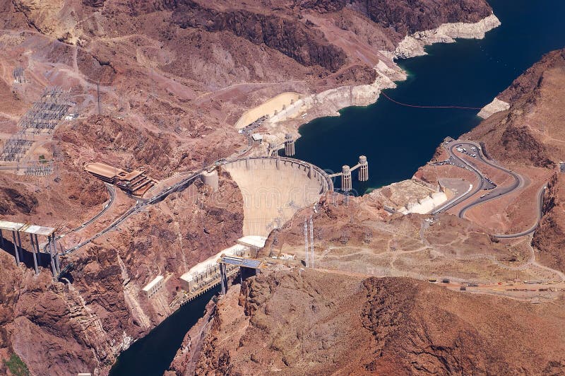 Barragem De Hoover No Rio, Foto Como Fundo Imagem de Stock - Imagem de ...