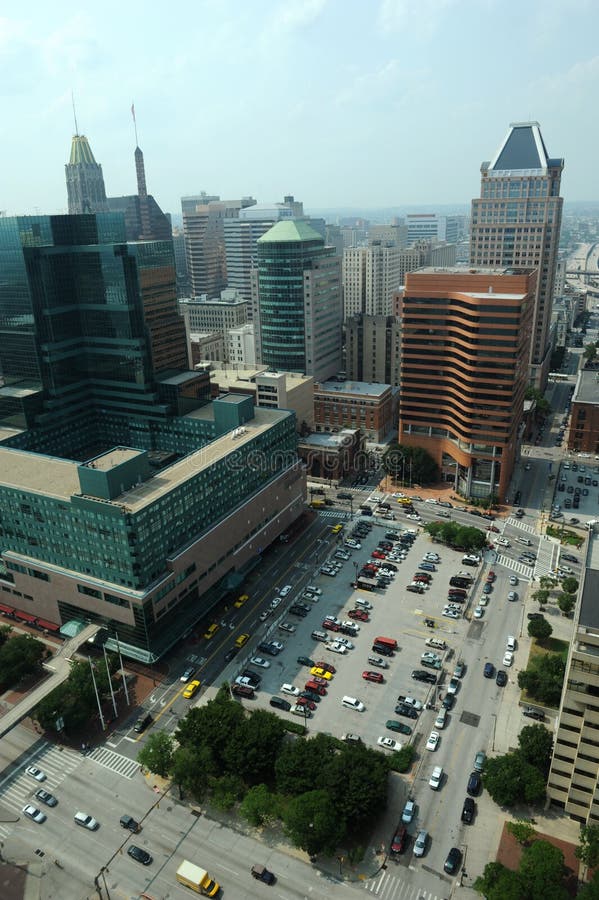 Vista Aérea De Baltimore Da Baixa Foto de Stock Editorial - Imagem de ...