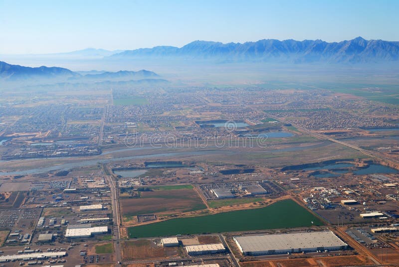 Vista Aérea De La Ciudad De Phoenix, Arizona Foto de archivo - Imagen ...