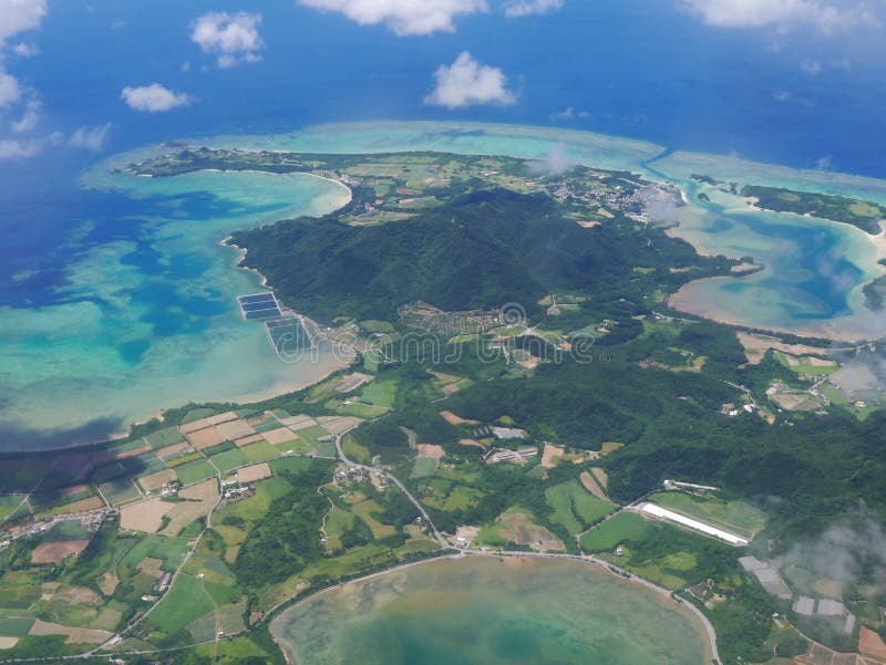 Vista Aérea De La Isla De Ishigaki Imagen de archivo - Imagen de ...