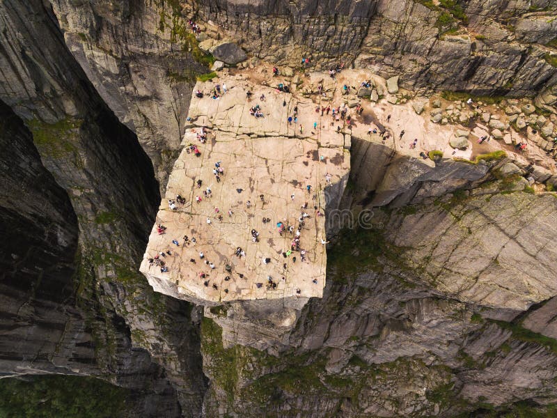 Vista Aérea De La Roca Del Púlpito Foto de archivo - Imagen de noruega ...