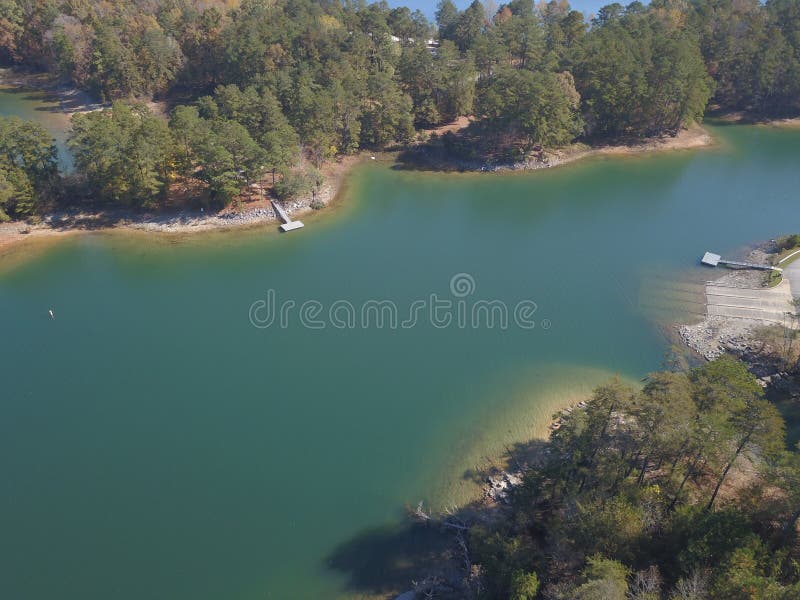 Vista Aerea Del Lago Lanier, Georgia Fotografia Stock - Immagine di ...