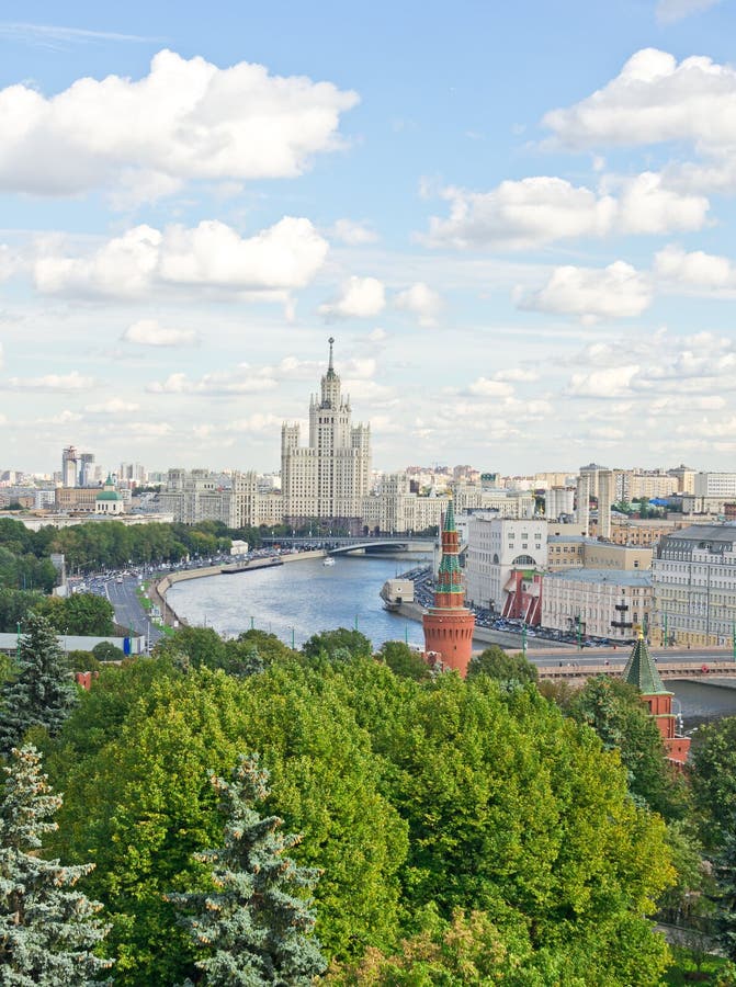Vista Aerea Di Mosca, Russia Immagine Stock - Immagine di panoramico ...