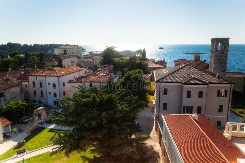 Vista Aerea Di Rovigno, Croazia Fotografia Stock - Immagine di ...