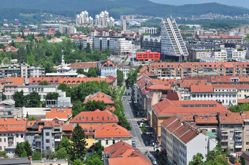 Vista Aerea Di Transferrina Fotografia Stock - Immagine di cityscape ...