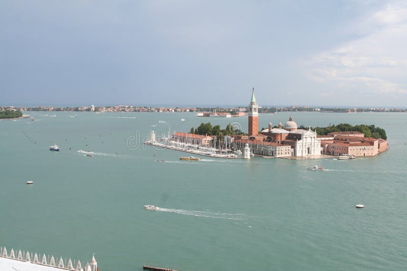 Vista aerea di Venezia fotografia stock. Immagine di italiano - 1244878