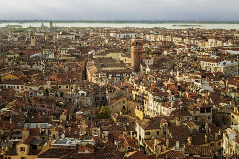 Vista Aerea Di Venezia, Italia Immagine Stock - Immagine di esterno ...