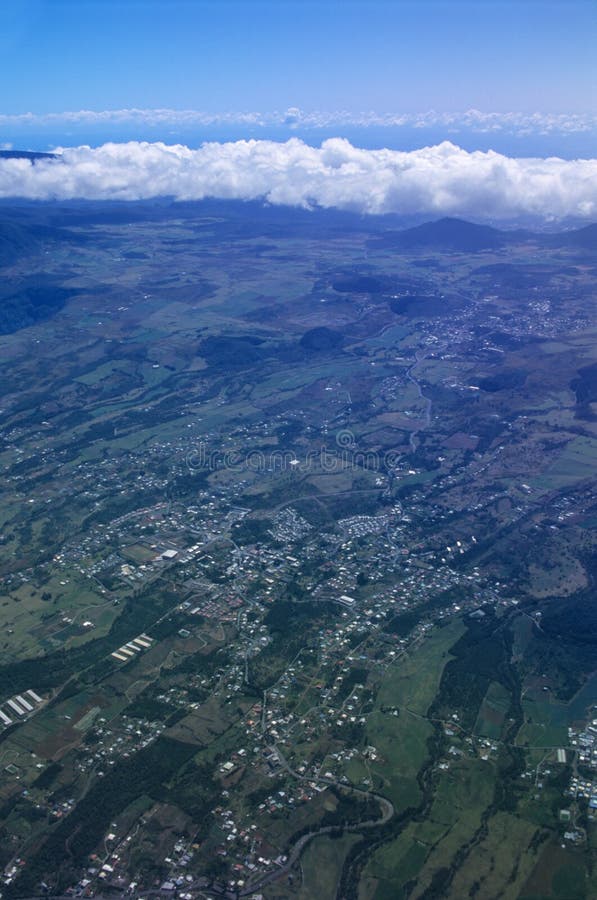 Vista Aérea De La Llanura De Cafres, Isla De La Reunión Imagen de ...