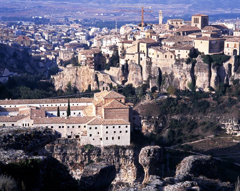 Cuenca - Cidade Em Rochas, Espanha Foto de Stock - Imagem de monumento ...