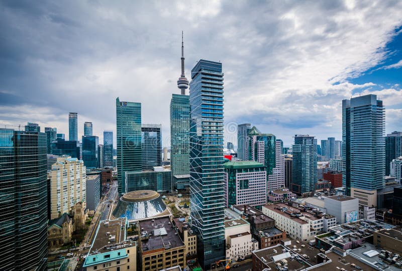 Edificios Modernos Céntricos De Toronto Imagen de archivo editorial ...