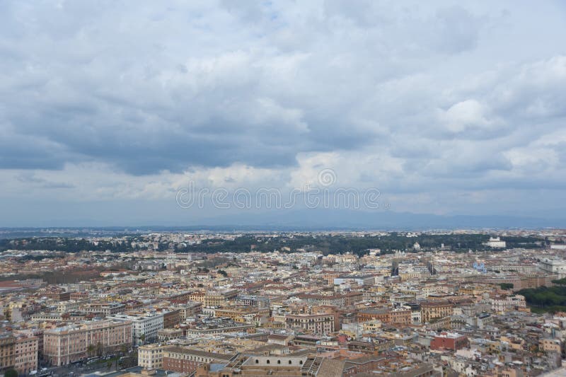 Vista De Roma Desde Arriba. Foto de archivo - Imagen de historia ...
