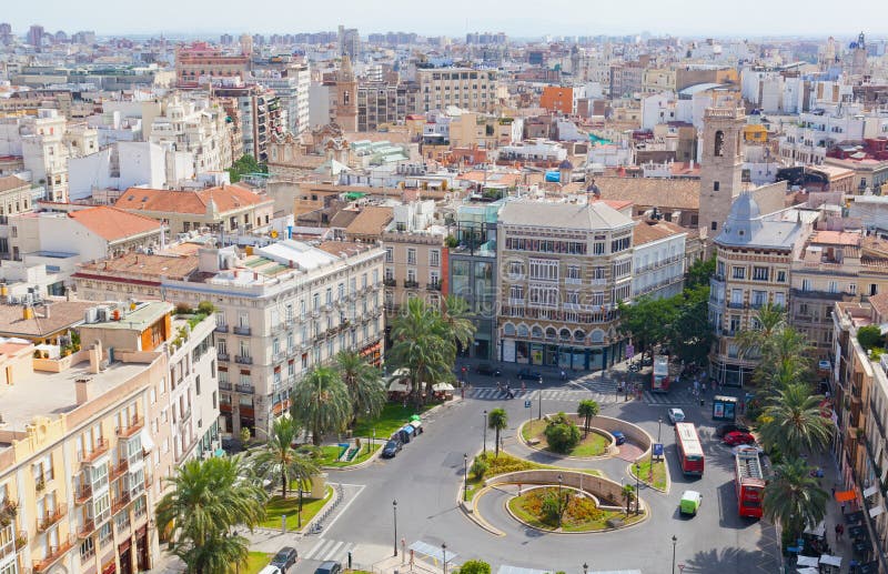 Vista Del Centro Storico Di Valencia Immagine Stock Editoriale ...