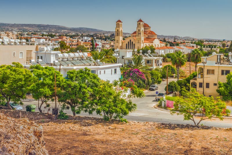 Area Turistica a Cipro, Paphos Fotografia Editoriale - Immagine di ...