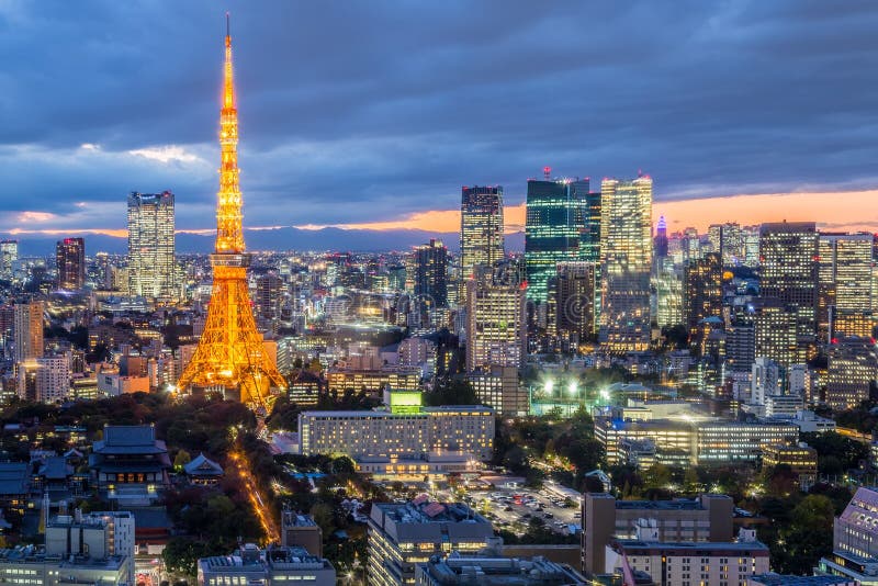 Vista della città di Tokyo fotografia editoriale. Immagine di ...
