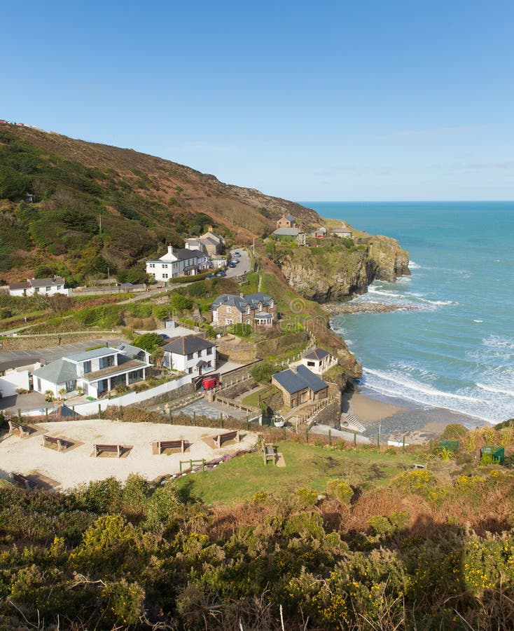 Vista Dalla St Agnes Cornwall England Regno Unito Immagine Stock ...