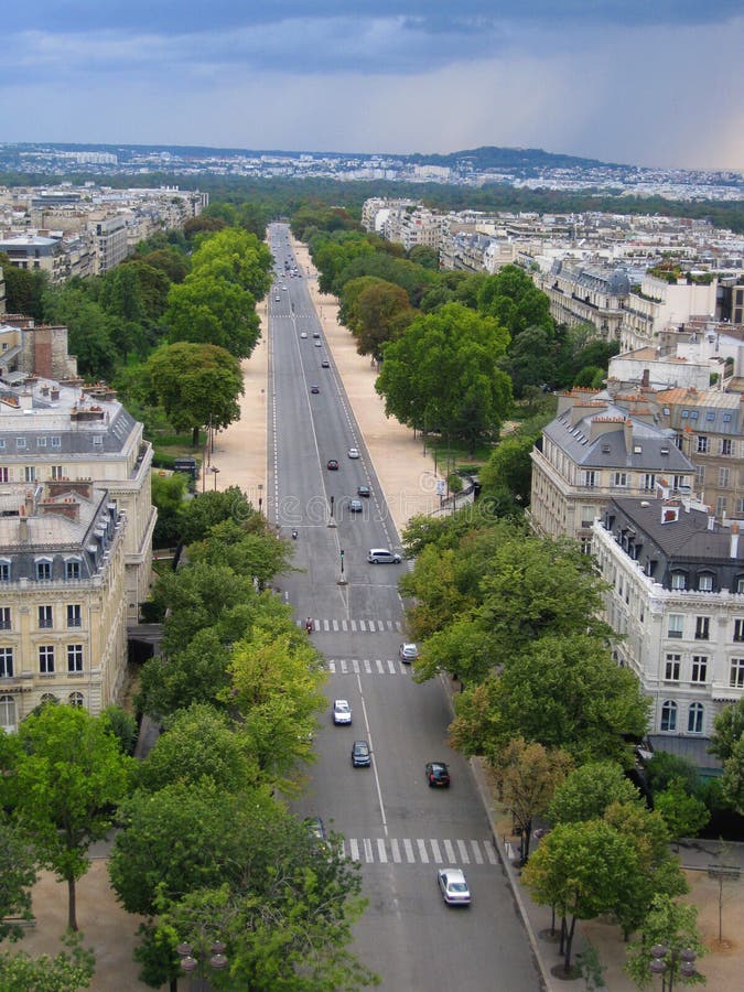 Vista Della Via Di Parigi, Francia Fotografia Stock - Immagine di ...