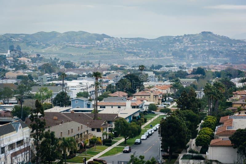 Vista Delle Case E Delle Colline in Dana Point, California Fotografia ...