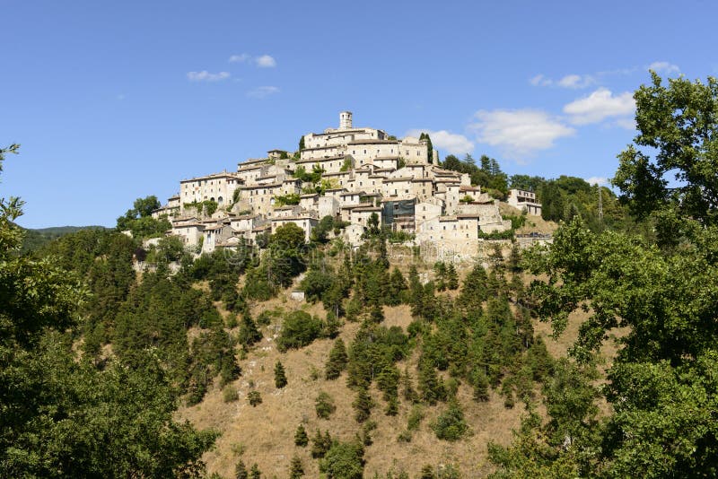 Vista Di Labro Dall'ovest, Rieti Immagine Stock - Immagine di storico ...