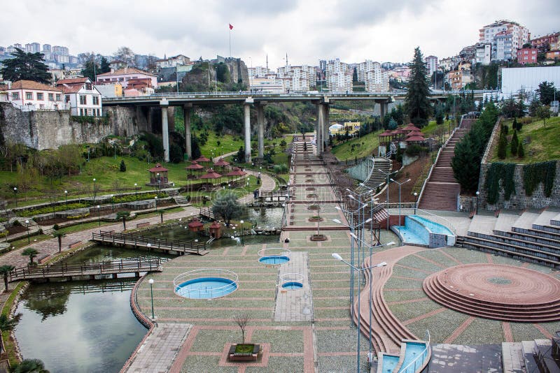Vista di Trebisonda fotografia stock. Immagine di tetto - 34321814