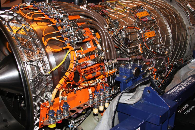 Vista Externa Del Motor De Jet. Foto de archivo - Imagen de motor ...