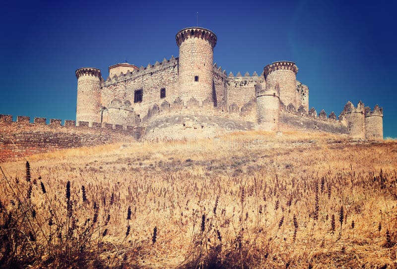 Castello Di Belmonte, Cuenca, Spagna Fotografia Stock - Immagine di ...