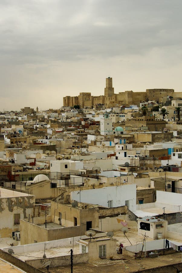 Vista Geral Do Sousse (Tunísia) Foto de Stock - Imagem de tradicional ...