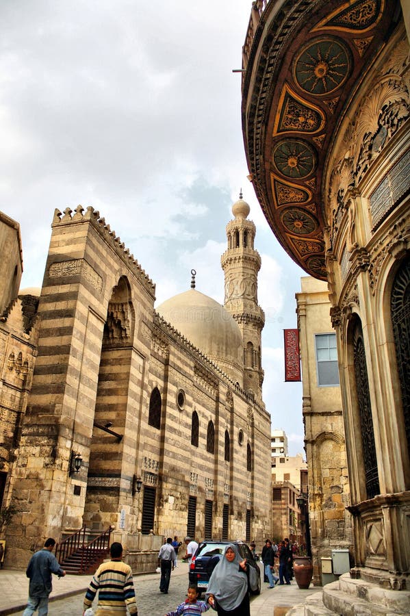 Vista Islamica Della Via Dell'egitto Cairo Fotografia Stock Editoriale ...