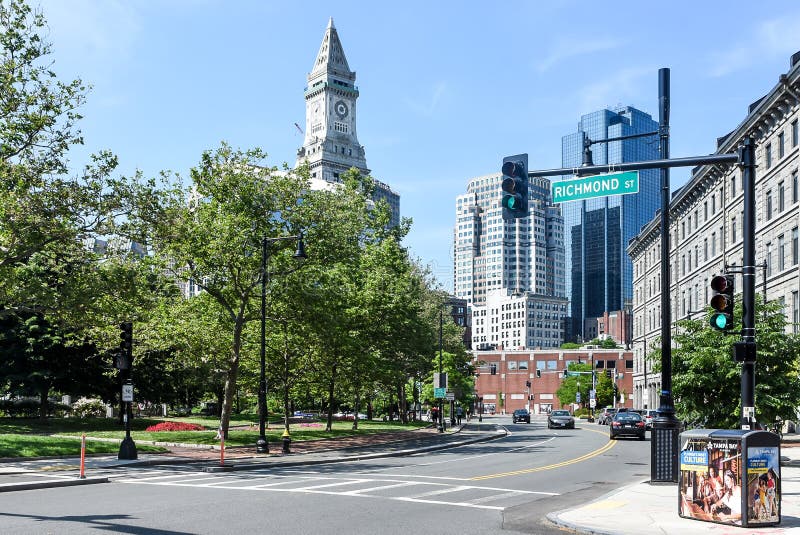 Vista Moderna Del Centro De Boston Ma Foto de archivo editorial ...