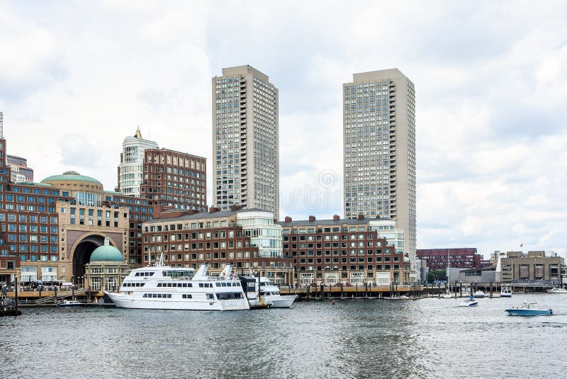 Vista Moderna Del Centro De Boston Ma Foto de archivo editorial ...