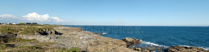 Vista Panorámica De La Costa Foto de archivo - Imagen de horizonte ...