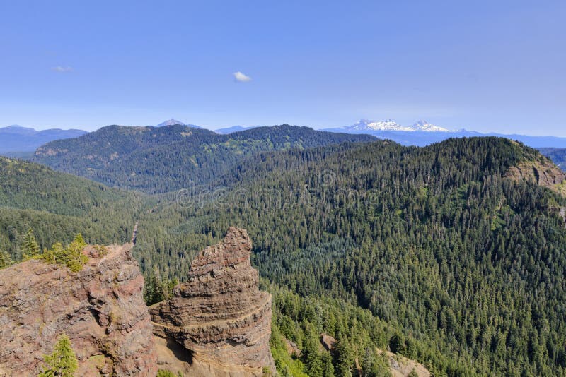 Vista Scenica Da Iron Mountain, Oregon Fotografia Stock - Immagine di ...